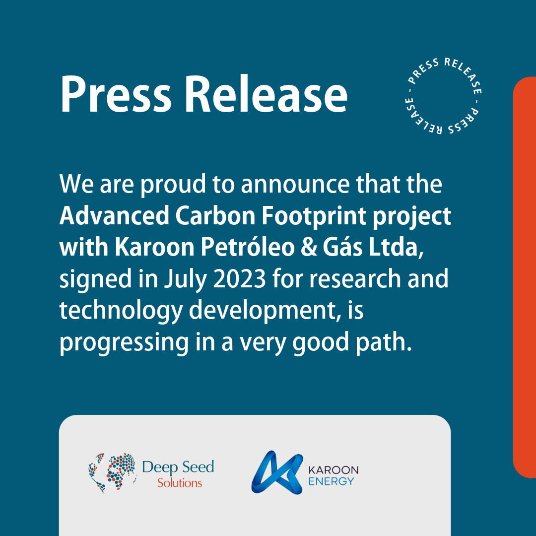 Press Release Karoon - Deep Seed Solutions